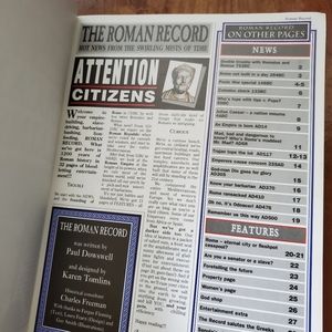 usborne | Other | The Roman Record Newspaper History By Paul Dowswell ...